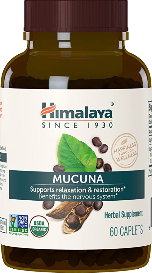 Himalaya Since 1930 Organic Mucuna Herbal Supplement Benefits Nervous ...