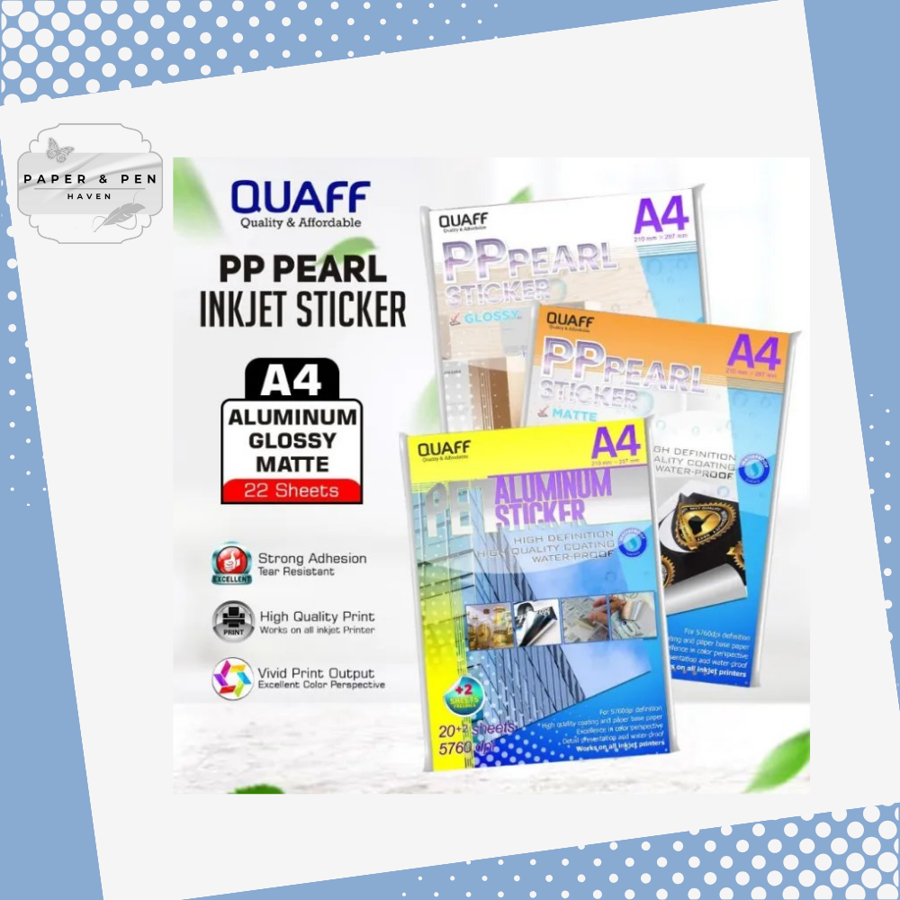 Quaff Pet Printable Label Sticker Waterproof | Lazada PH