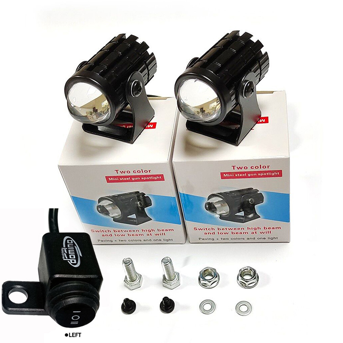 DOMINO Mini Driving Light Mirror Mount Switches Hazard Fog Light ON OFF ...