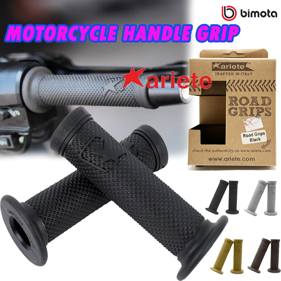 Bimota Ariete Handle Grip Rubber Universal with Star Logo Design ...