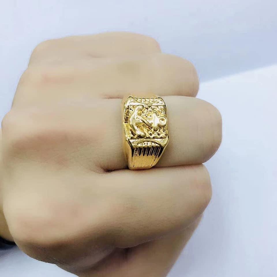 Kevlim Shop Bangkok Thai Gold Men Ring with Box #KS51 | Lazada PH