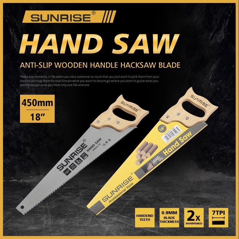 Sunrise black wood saw/ Lagare wood Saw/Hand Saw/Cross saw/Lagaring ...