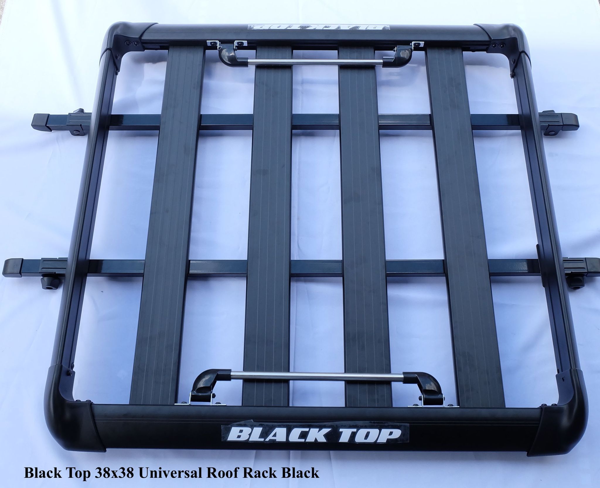 Black Top 38x38 Universal Roofrack / Roof Rack / Roof Carrier (Black ...