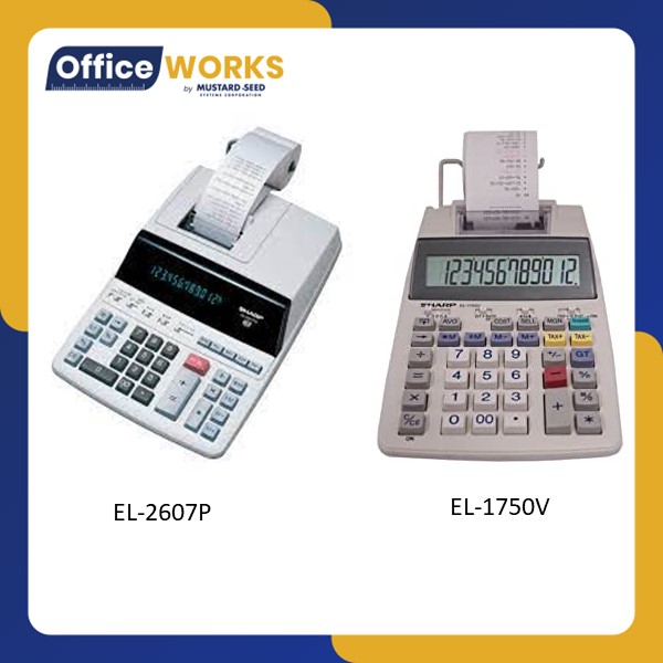 Sharp EL-2607P and Sharp el-1750v Printing Calculator | Lazada PH