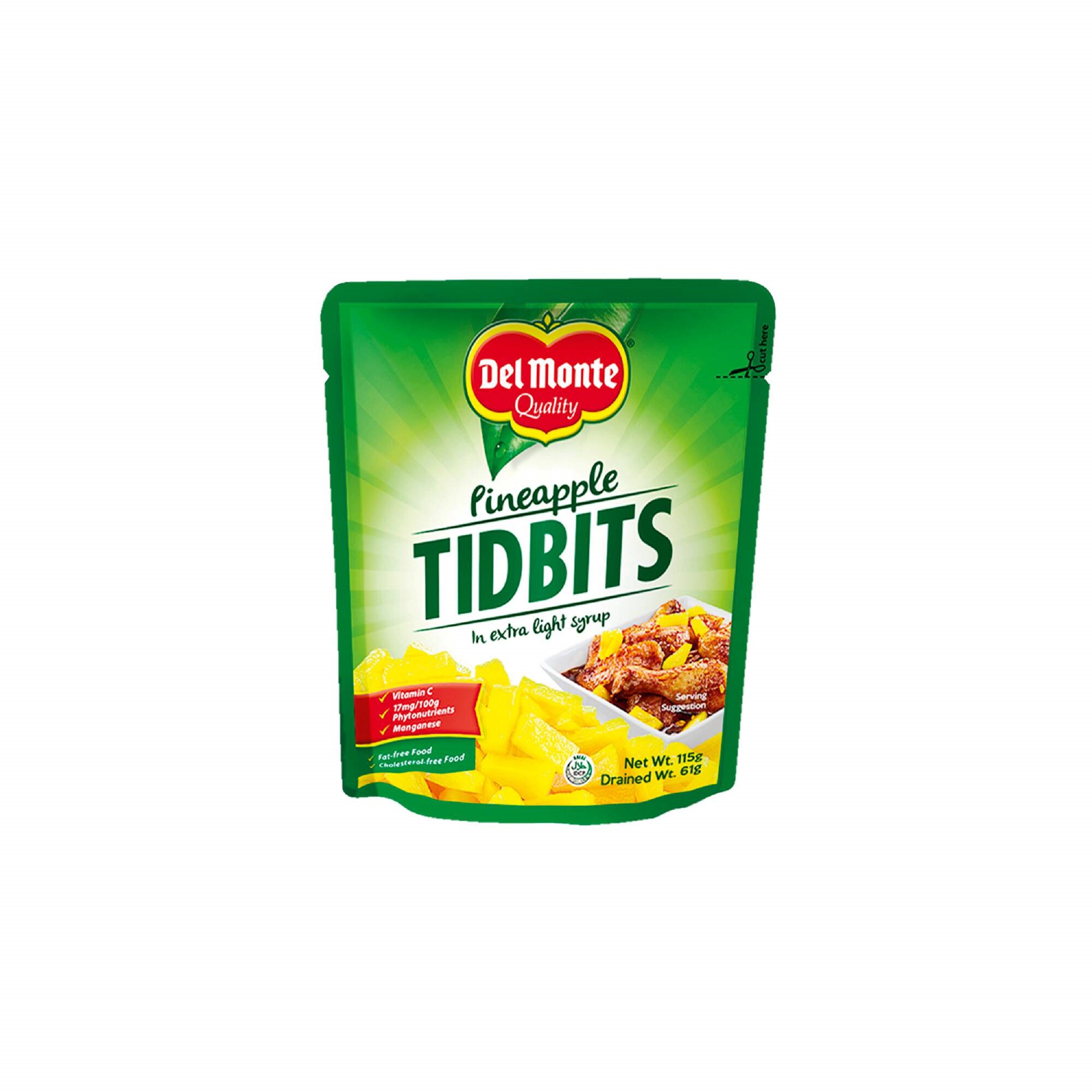 DEL MONTE Pineapple Tidbits 115g | Lazada PH