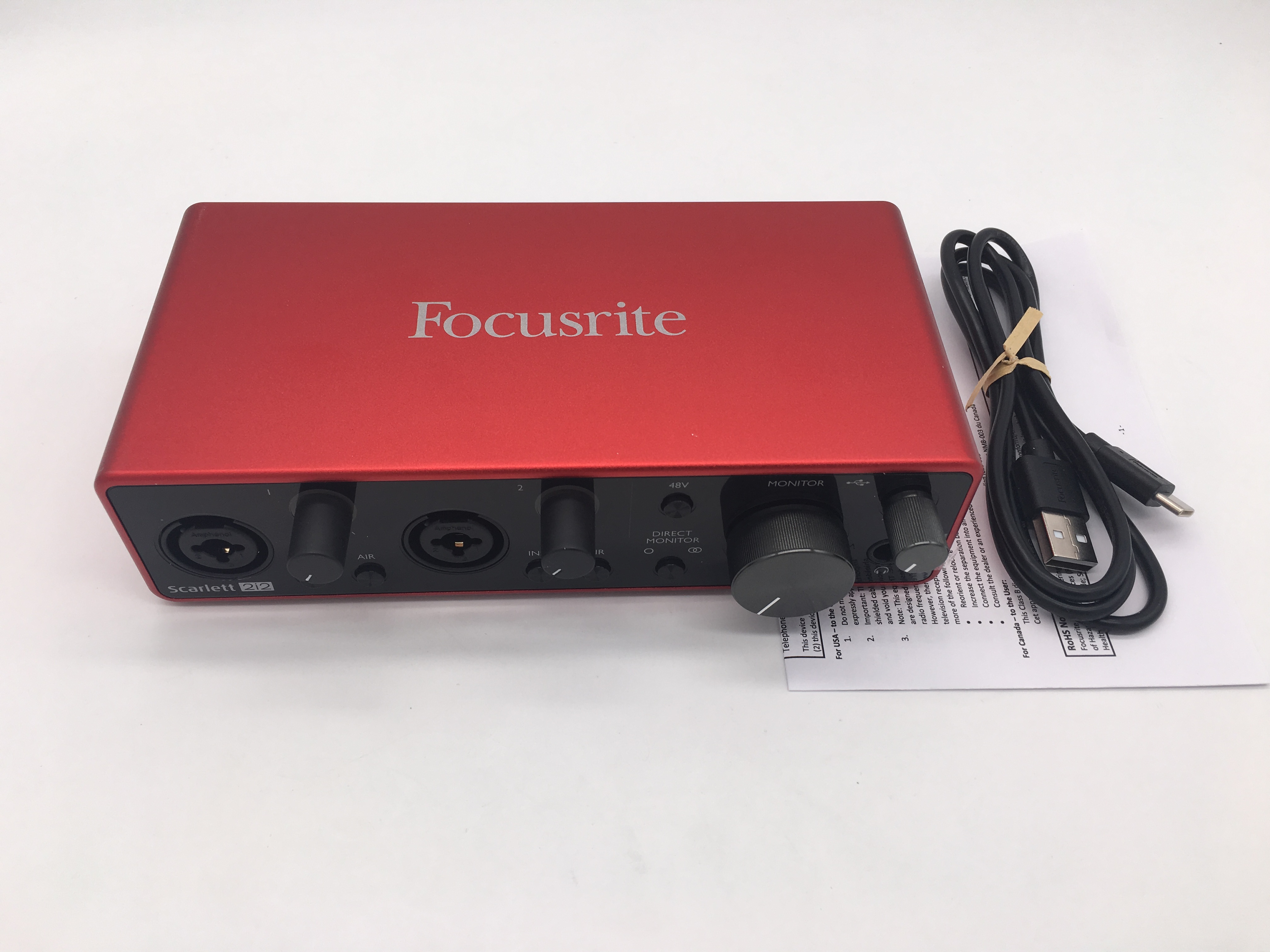 Focusrite Scarlett 2i2 (3rd Gen) Audio Interface External USB Sound ...