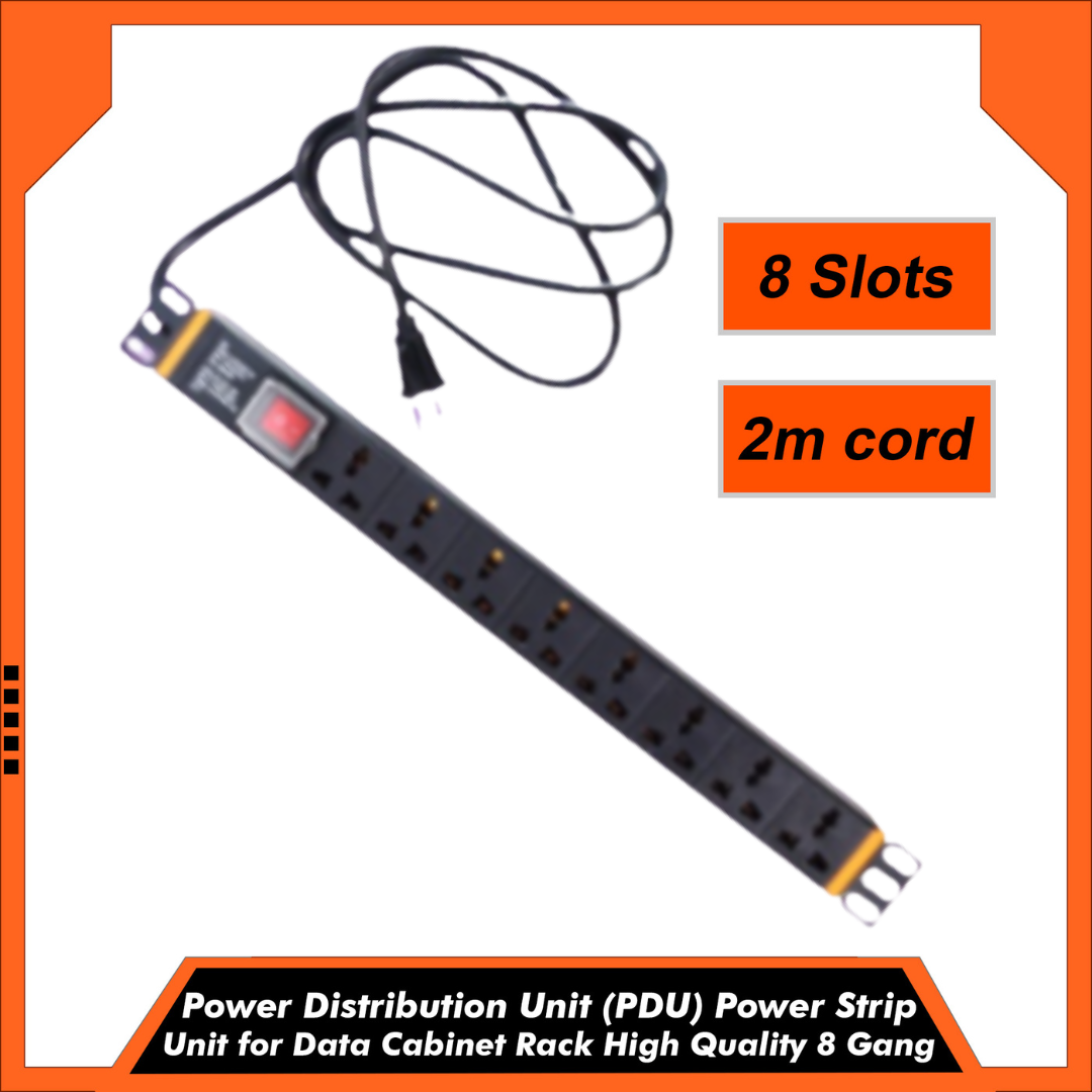 Power Distribution Unit (PDU) Power Strip Unit for Data Cabinet Rack High Quality 8 Gang | Lazada PH
