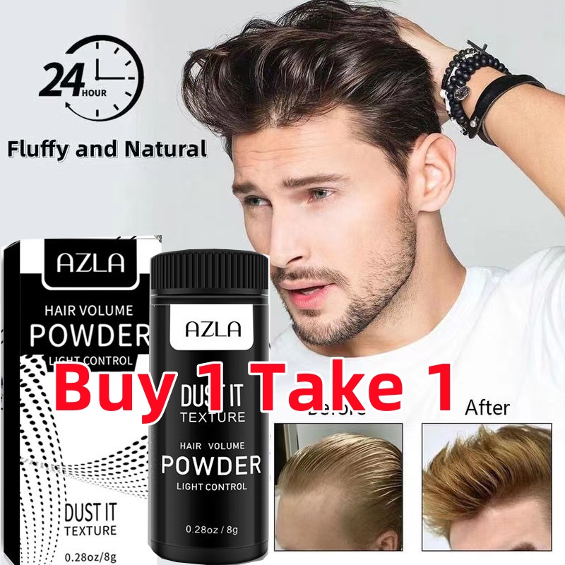 [BUY 1 TAKE 1]AZLA Hair Powder For Man Styling Refreshing Fluffy Powder ...