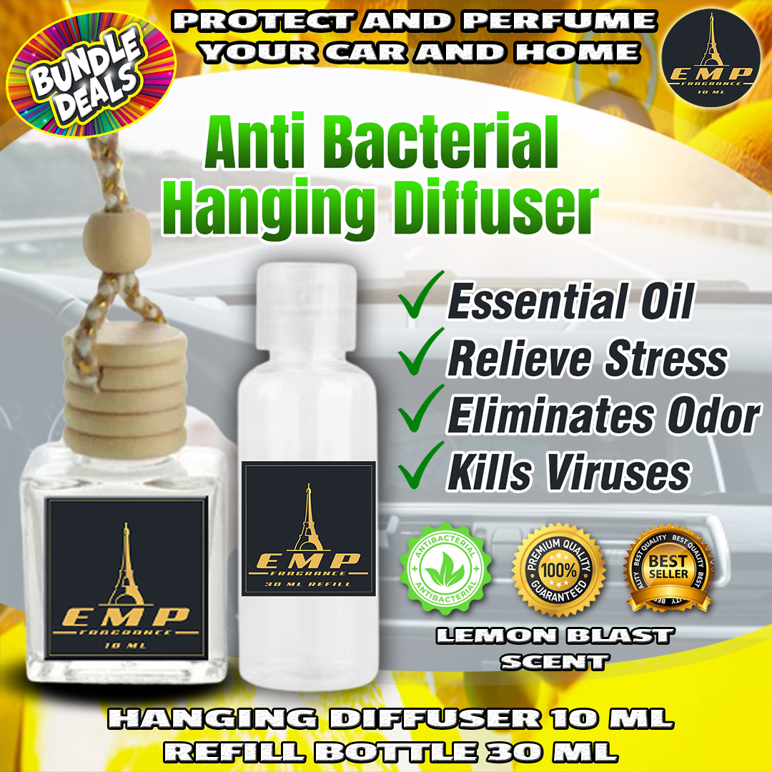EMP LEMON BLAST BUNDLE HANGING DIFFUSER 10 ML & REFILL BOTTLE 30 ML ...