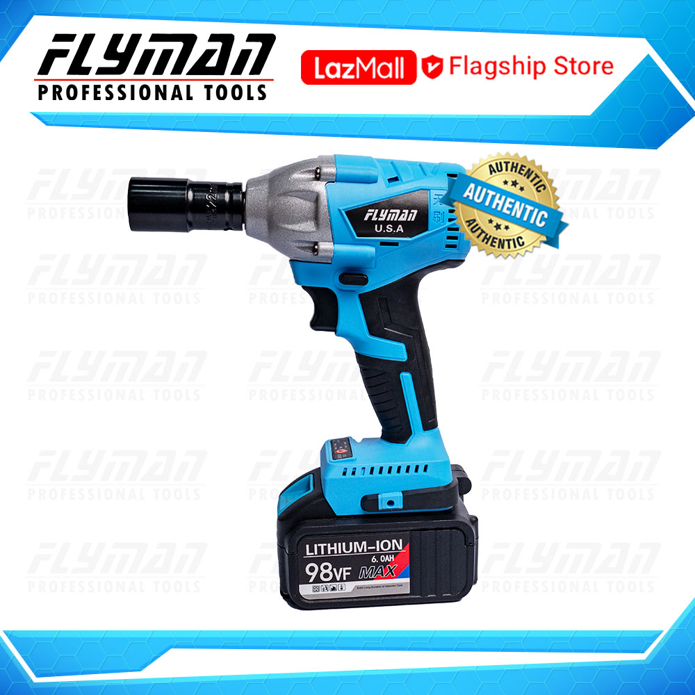 Flyman® Cordless Impact Wrench 1/2 Drive 98V | Lazada PH
