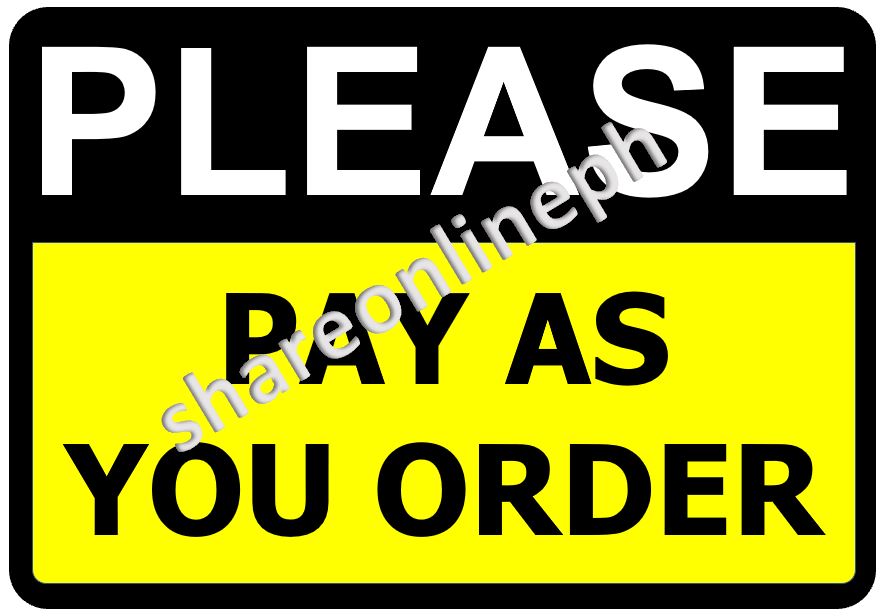 Laminated Signages | Pay As You Order | Signage | Sign Boards | Lazada PH