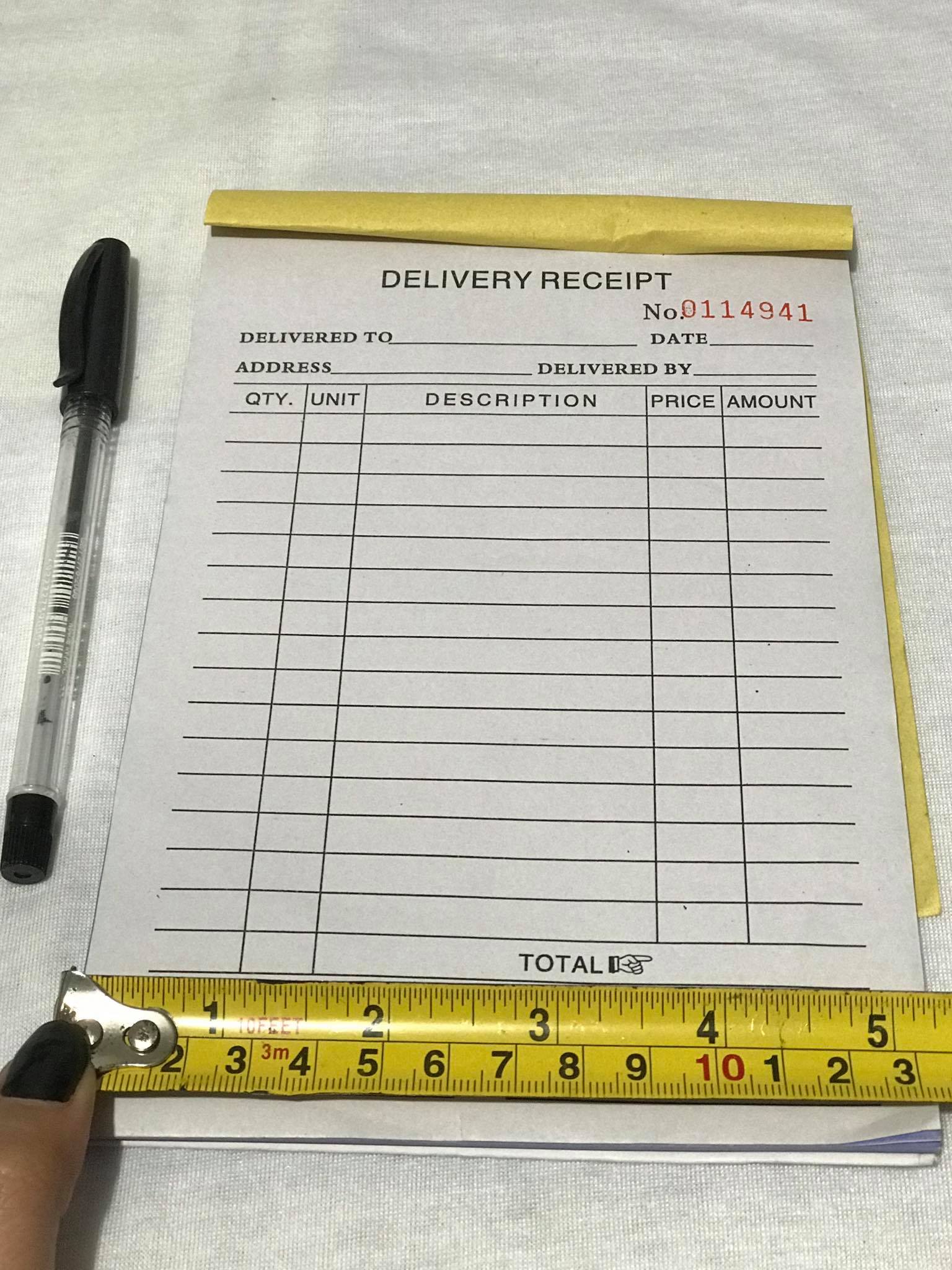 DELIVERY RECEIPT Receipt List 13.2x19.2cm(10pcs pad) | Lazada PH