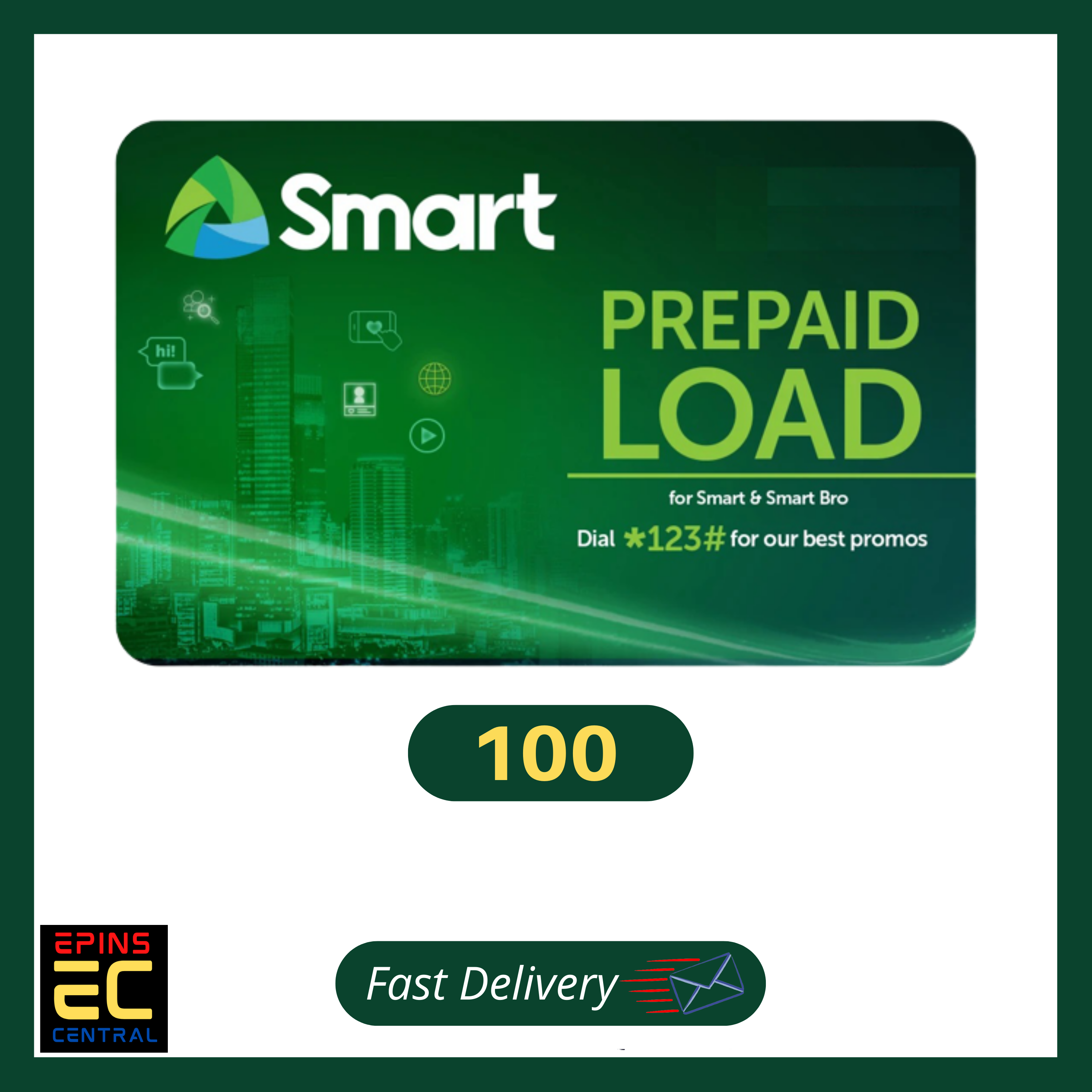 Smart Prepaid Load 1000, 500, 300, 250, 200, 100 (Fast Delivery ...