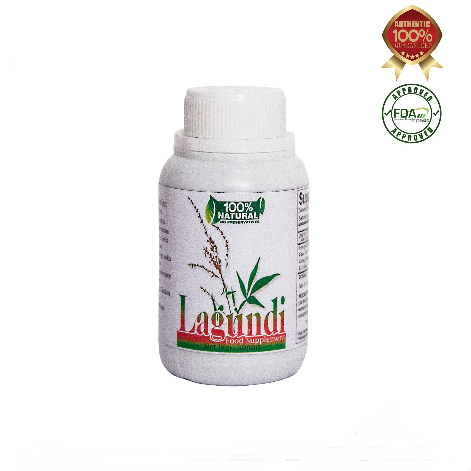 Original Lagundi Capsule 100 Capsules Natural Herb Food supplement SJL ...