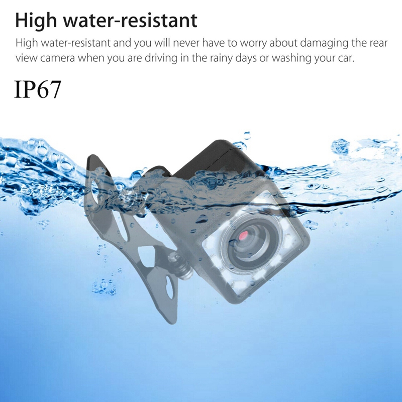 170 degree HD CMOS Car Rear View Reverse Backup Camera 12 LED ...