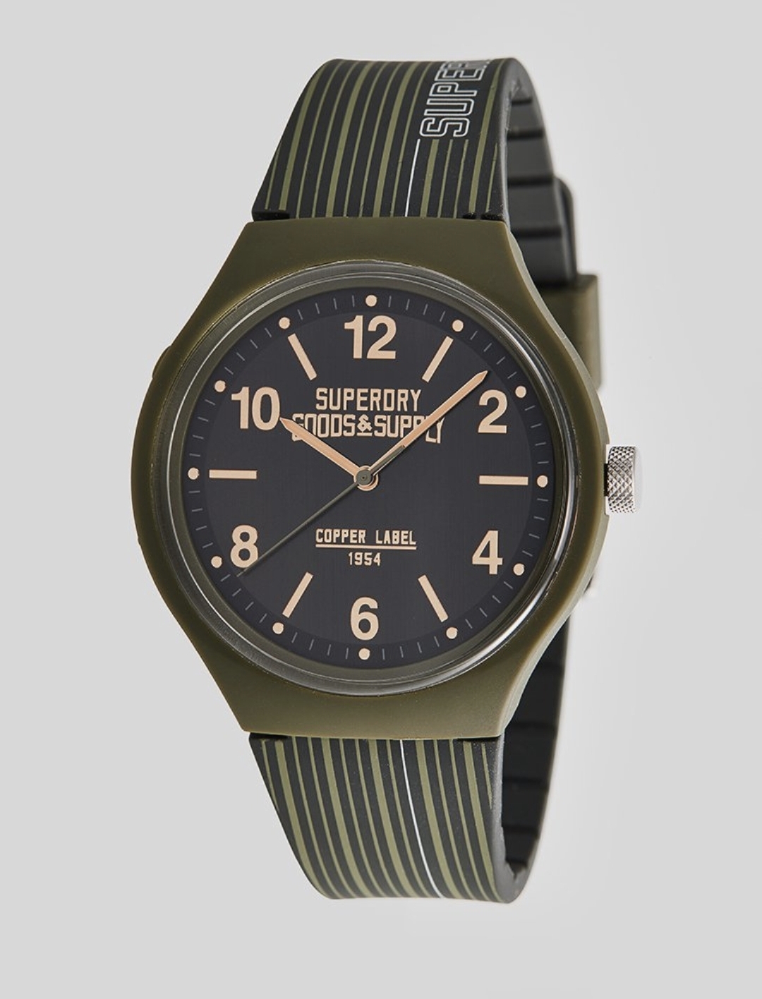 SUPERDRY watch anthracite silicon & stainless | Lazada PH