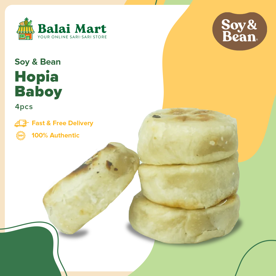 Soy & Bean Hopia Baboy 4pcs - Plant-Based Snack | Lazada PH