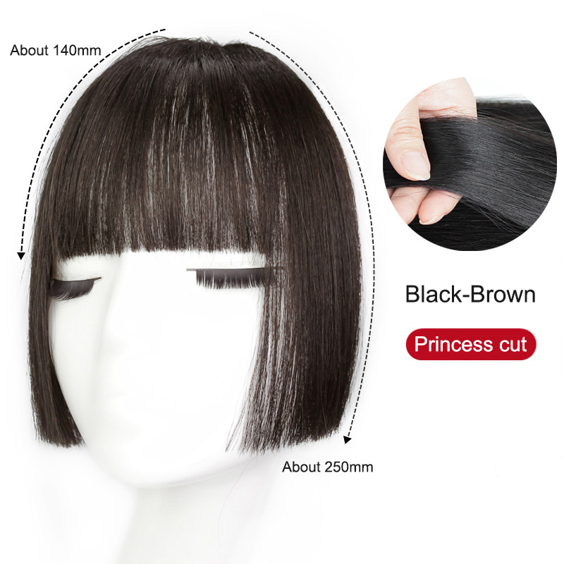 Princess Cut Bangs Cosplay Cute Realistic Hairstyle Triple Cut Aligned ...