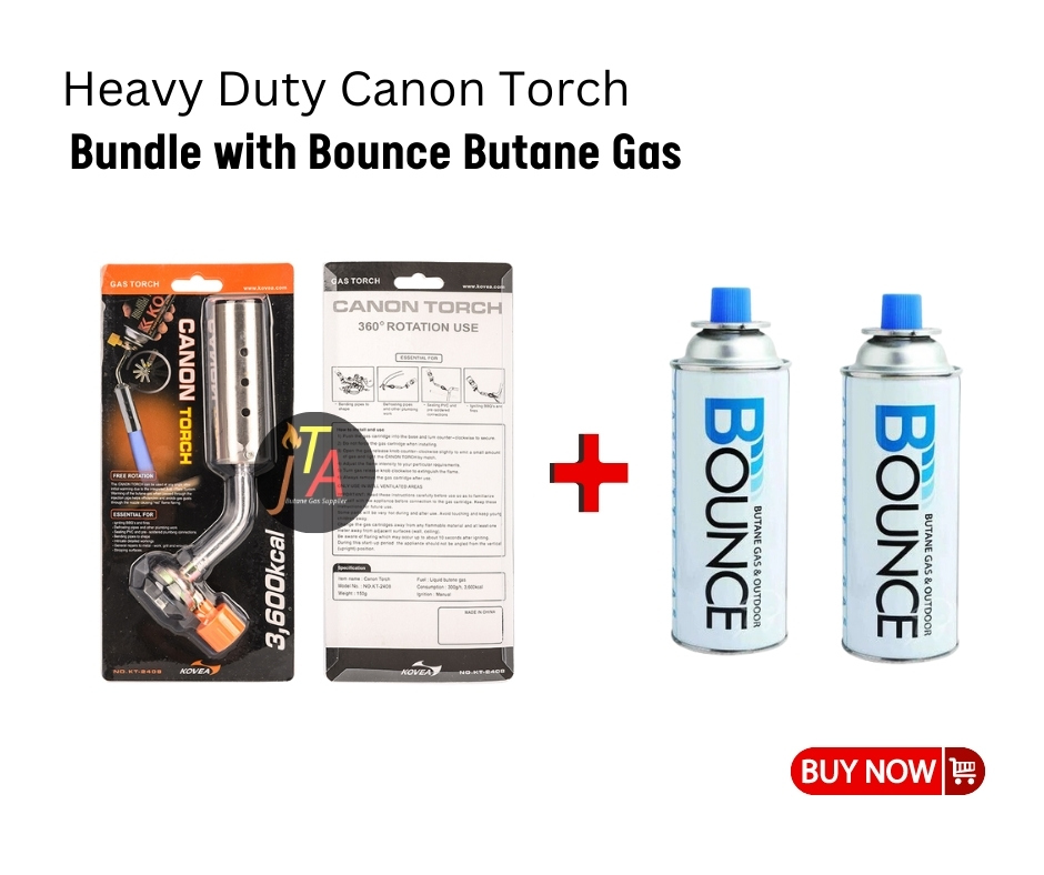 Heavy Duty Flame Gun Canon Torch with Bounce Butane Gas 250g | Lazada PH