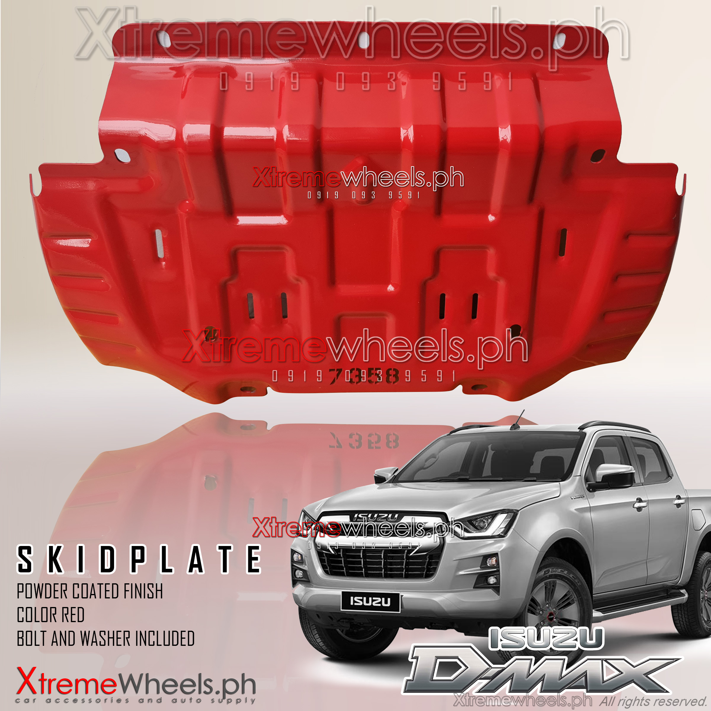 Isuzu Dmax 2021 to 2024 Hard Steel Under Engine Skid Plate / Skidplate ...
