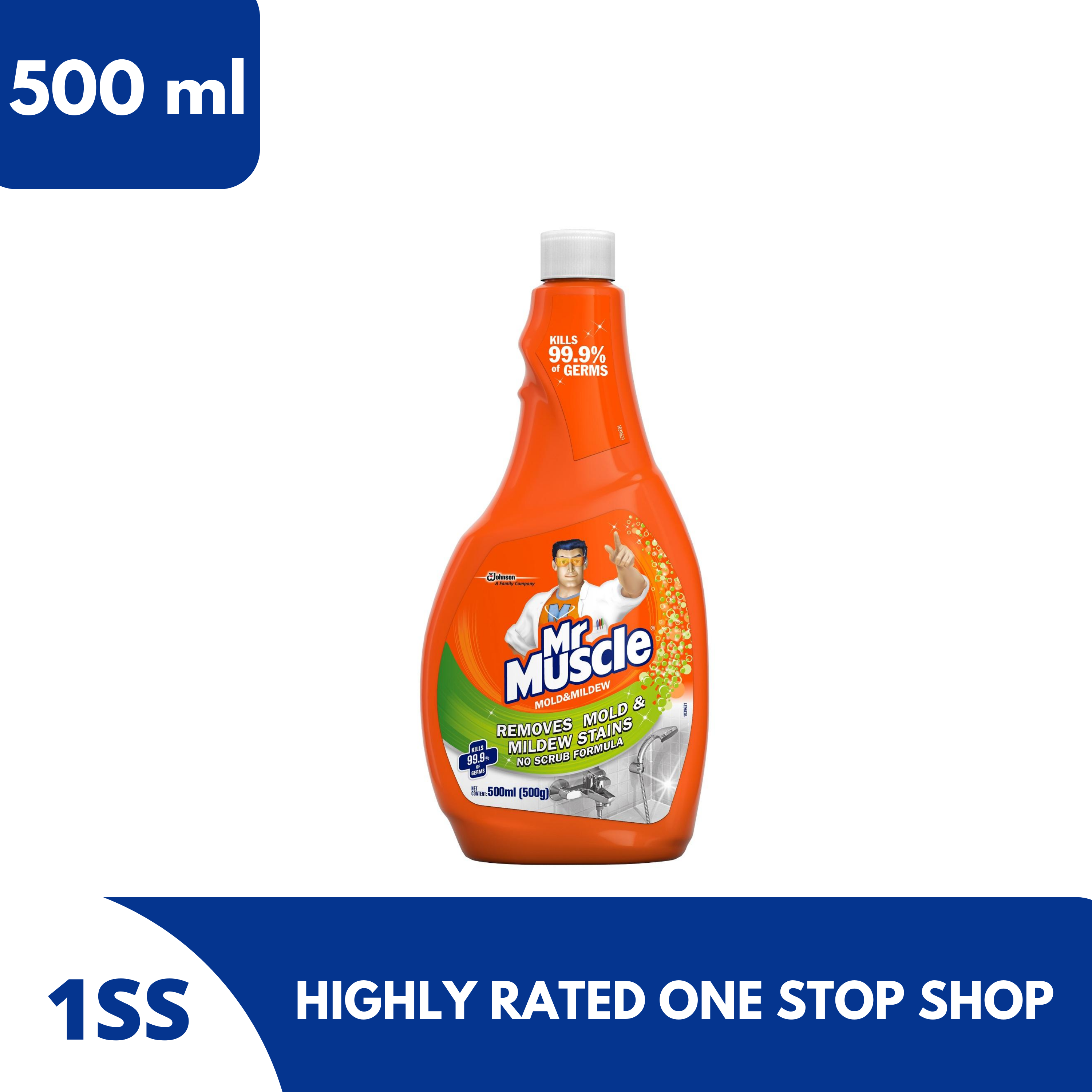 Mr. Muscle Mold & Mildew No Scrub Formula Refill Bottle, 500ml | Lazada PH