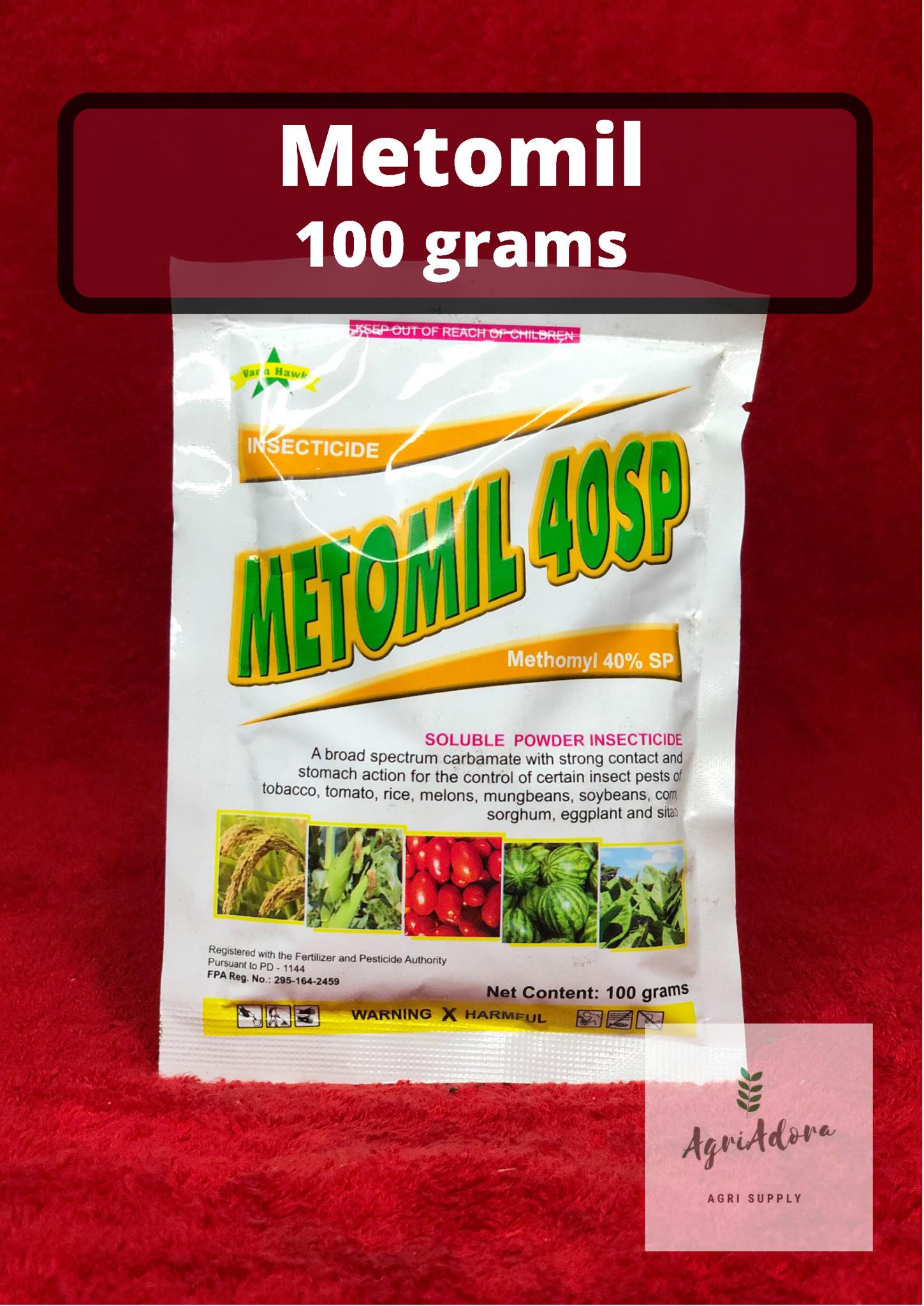 Metomil 40 SP Insecticide 100 grams (Vann Hawk) | Lazada PH