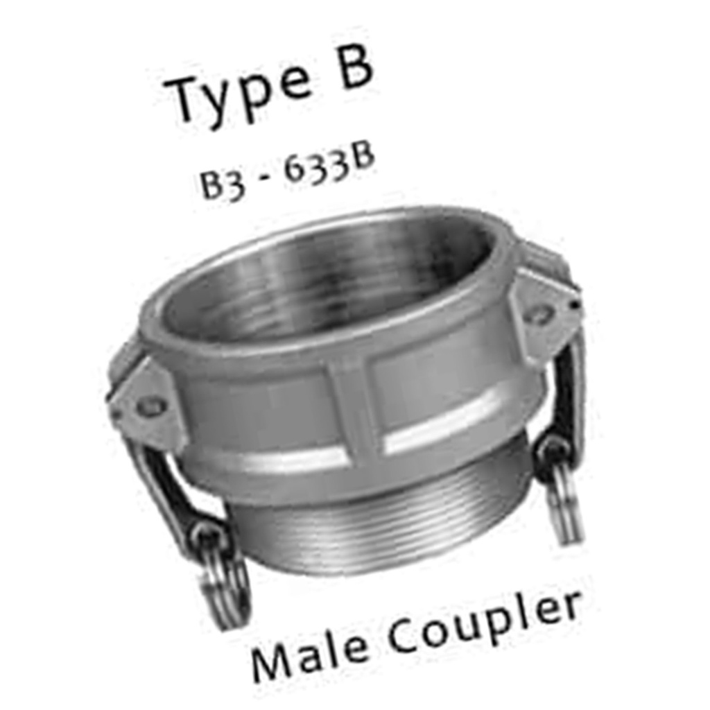 CAMLOCK ALUMINUM MALE COUPLER 2-1/2 ( TYPE B ) CAM LOCK ...