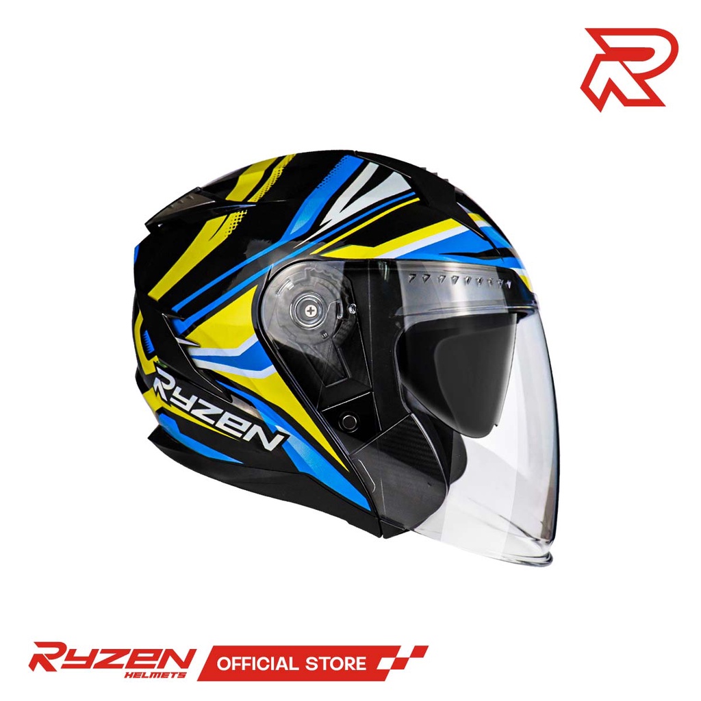 RYZEN ZX740 Beta Half Face Dual Visor Helmets | Lazada PH