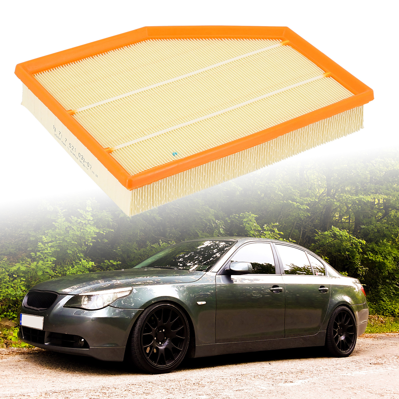 Car Air Filter Effective Yellow Cabin Air Intake Filter 13717521033 For ...