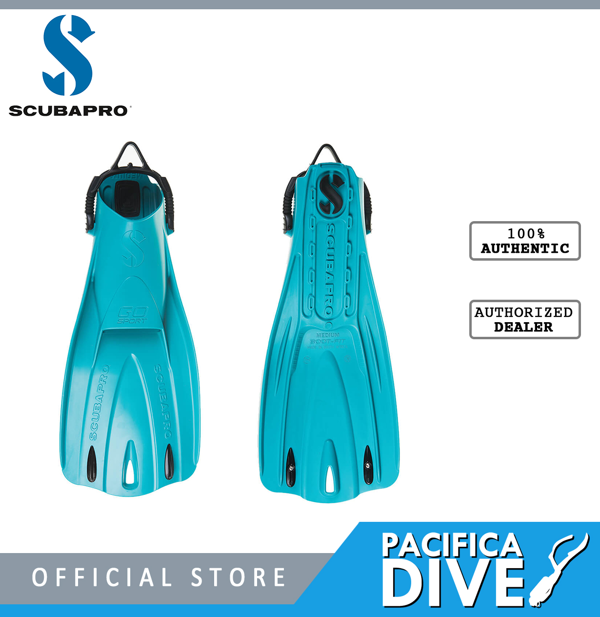 SCUBAPRO, Go Sport Fin, Turquoise | Lazada PH
