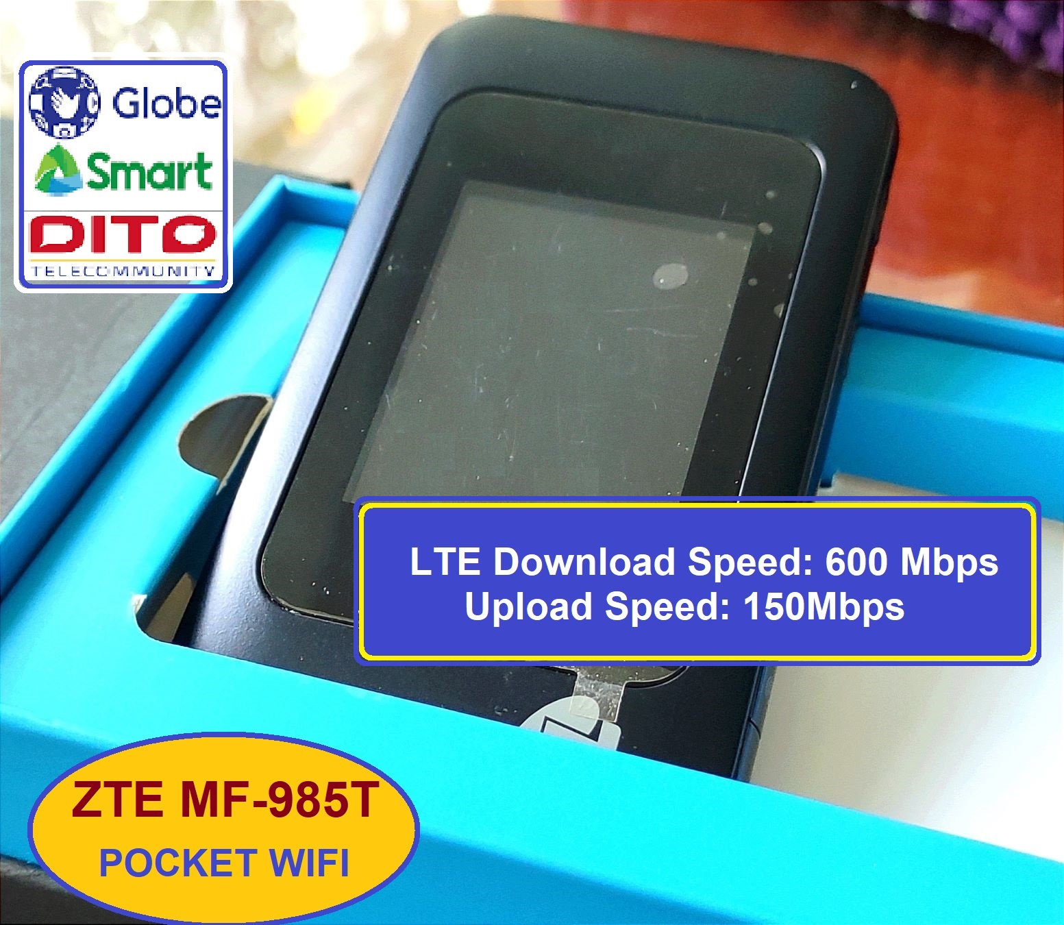 ZTE Pocket WIFI MF-985T with up to 600 Mbps Max LTE Download Speed and ...