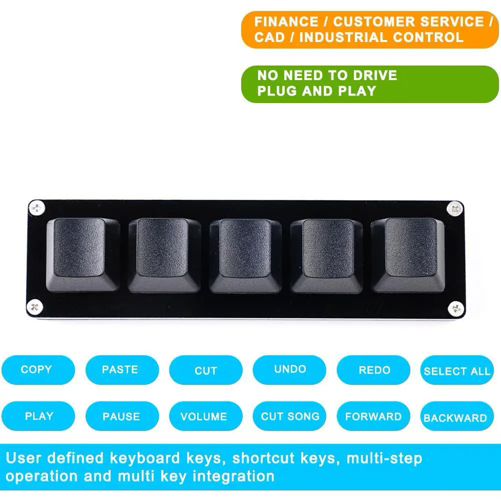 Macro Custom Keyboard 23456789121624 Keys Photoshop Gaming Mechanical Keyboard Programmable ...