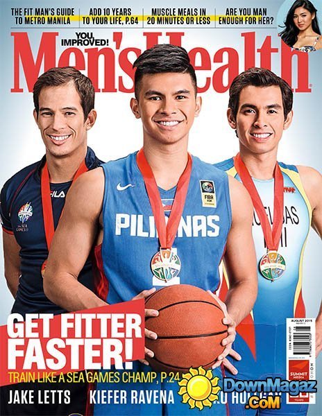 Men's Health Magazine August 2015 Issue - Jake Letts, Kiefer Ravena ...