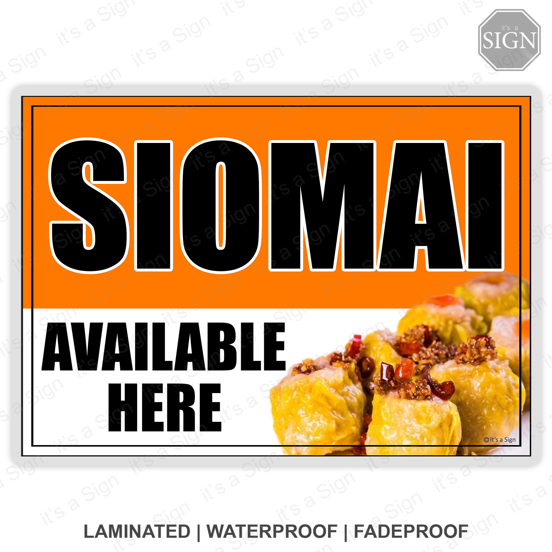 Siomai Sari Sari Store Sign - Laminated Signage Label - A4 / A3 Size | Lazada PH