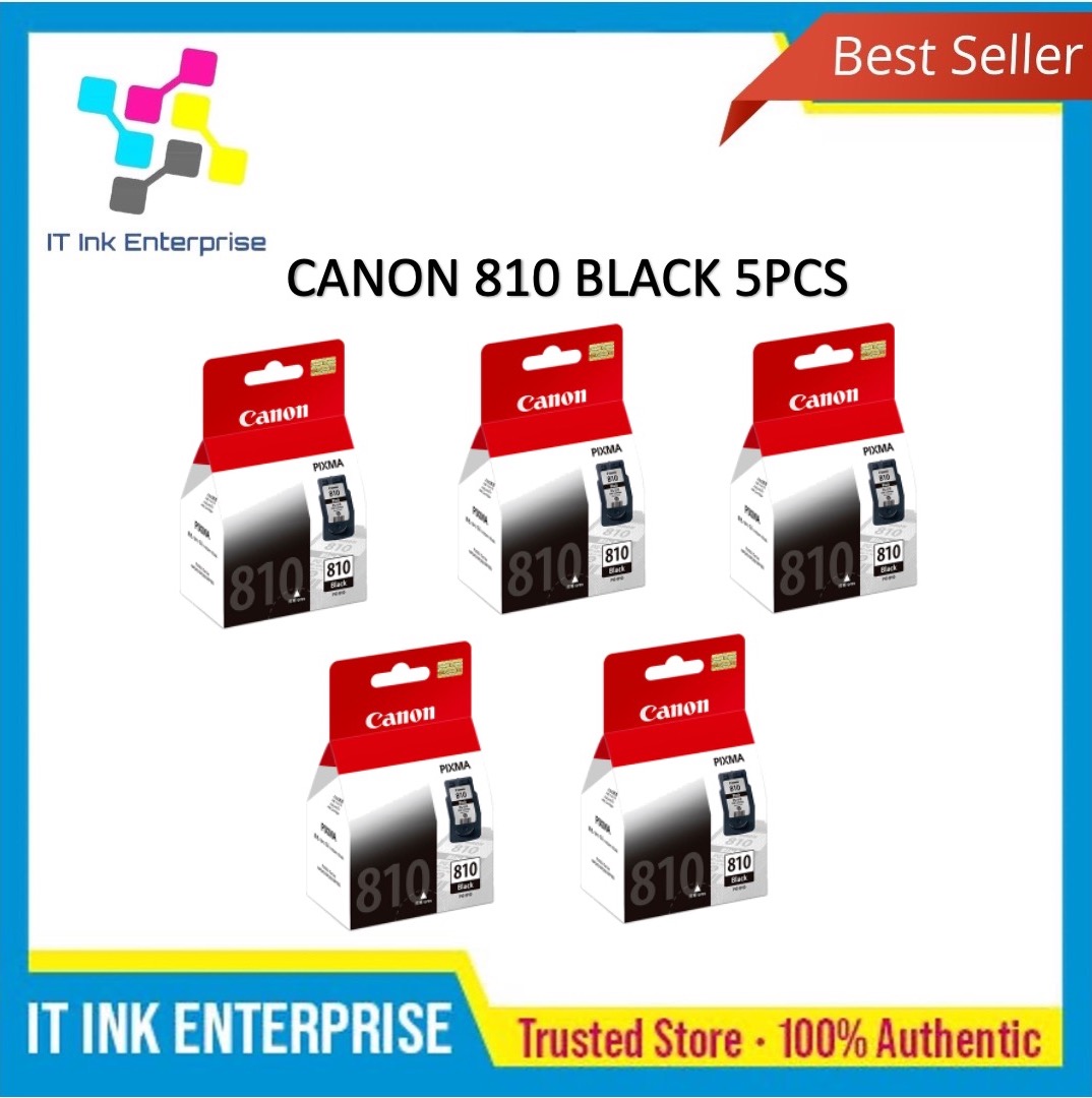 Canon 810 PG-810 Black Original Ink Cartridge Set of 5pcs | Lazada PH