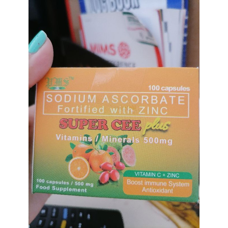 【In Stock】 Sodium ascorbate plus Zinc (Super cee plus) 100pcsBox (VIT ...