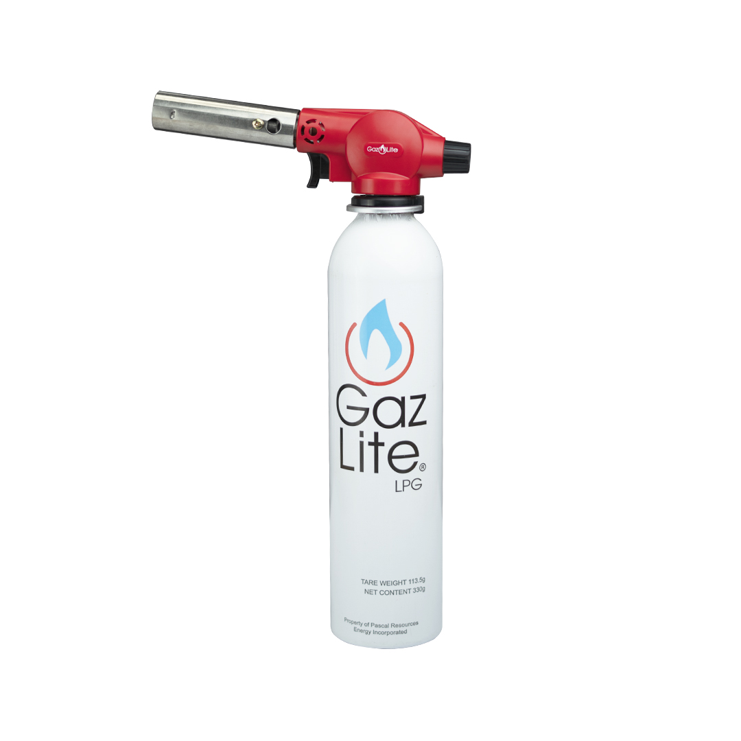 Gaz Lite Multi-Purpose LPG Torch + 2 Gaz Lite 330g LPG Cylinders ...