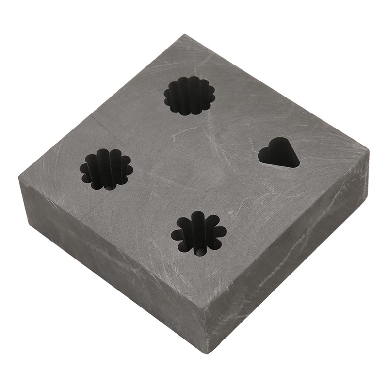 Graphite Mold, Low Dust Content Thermal Stability Heart Shape Graphite ...