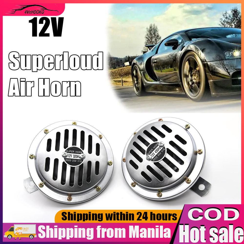 2pcs Super Loud New Original High Horn 12V Universal Disc Horn ...