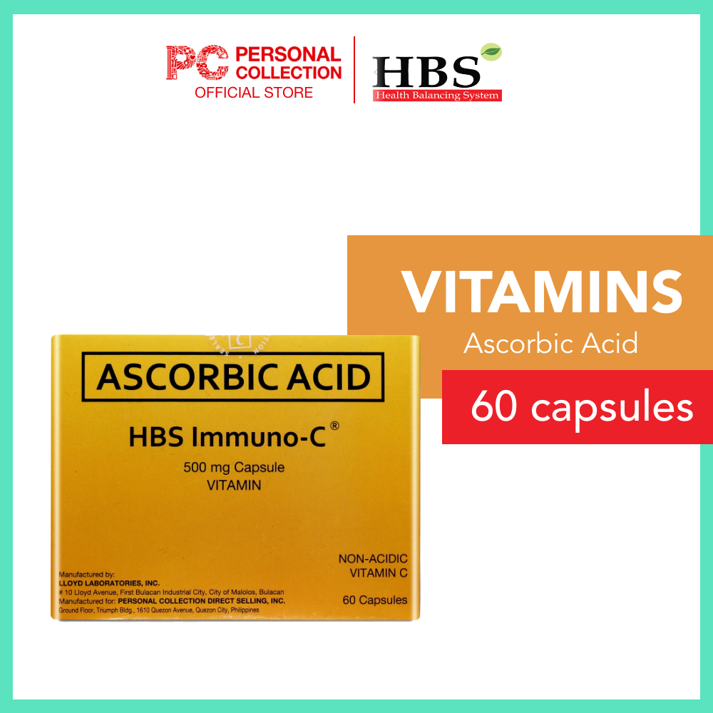 HBS Immuno-C 500mg per capsule (60 capsules) Personal Collection ...