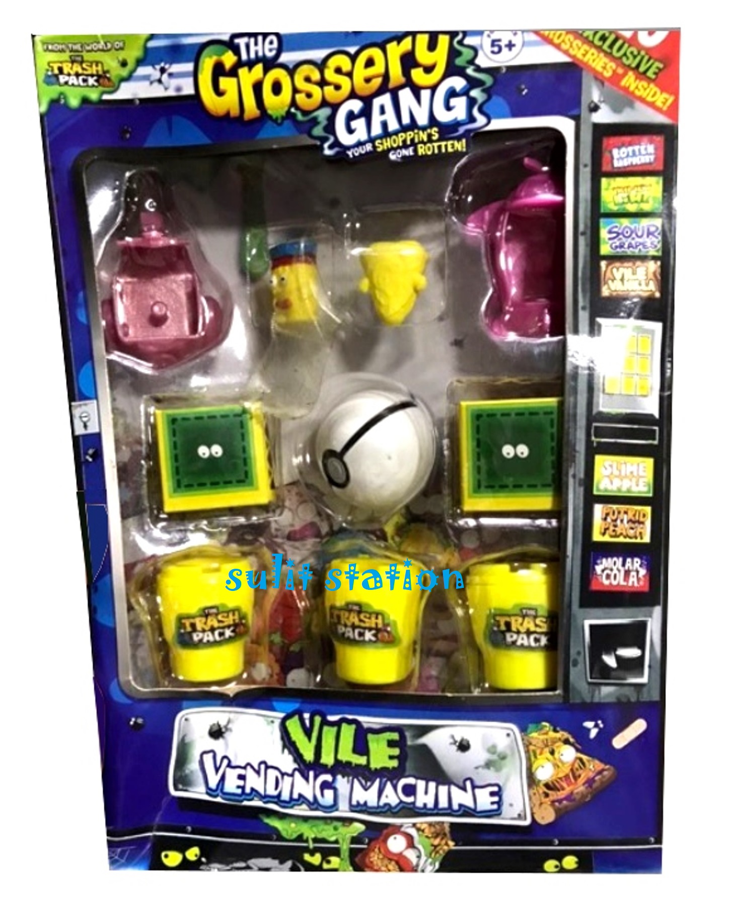 GROSSERY GANG GROSS GARBAGE BIN GANG COLLECTIBLE TOY FIGURES CAKE ...