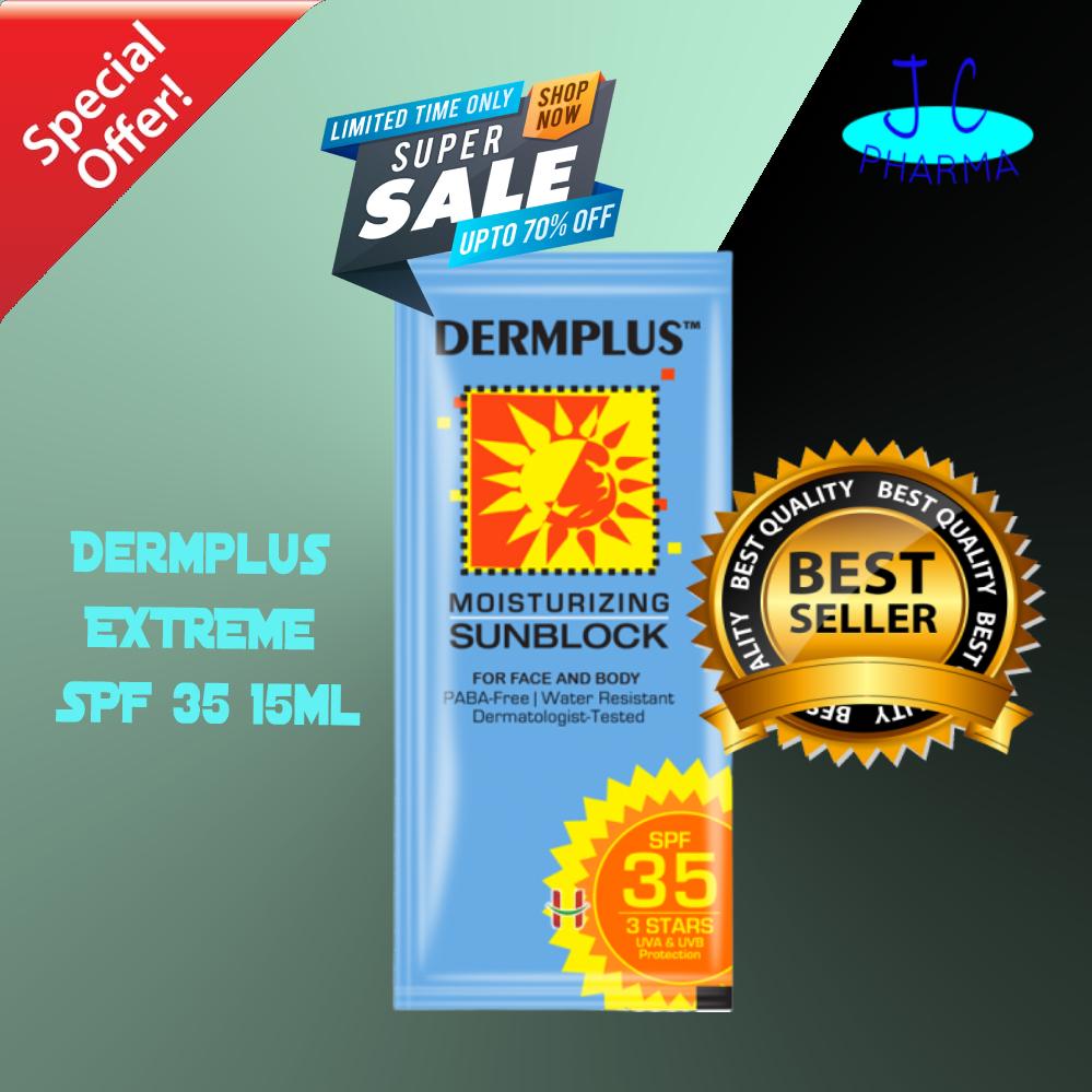 DERMPLUS Moisturizing Sunscreen Lotion SPF 35 15ml | Lazada PH