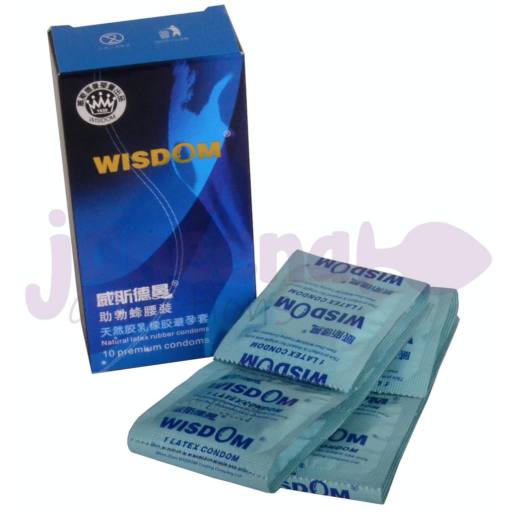 Quality Assurance Wisdom Condoms For Men 10 Pc Pack Ribbed Texture Sex