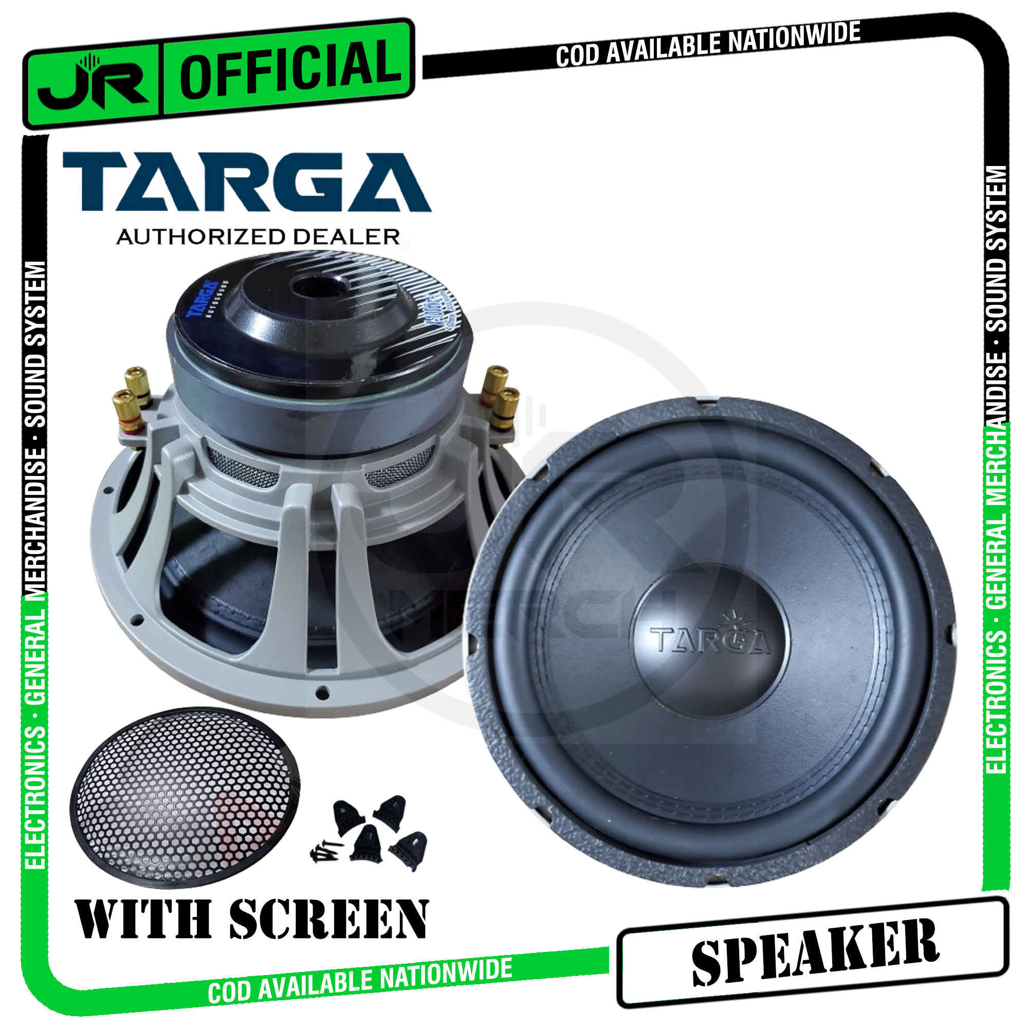 Targa 10 inches (X-100DVC) 300 watts 4-8 ohms Subwoofer Speaker + SC10 ...