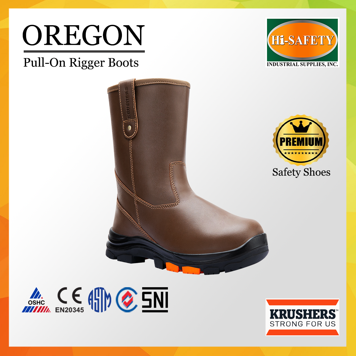 KRUSHERS OREGON Safety Shoes, Steel Toe Cap Anti- Smash Anti-Puncture ...