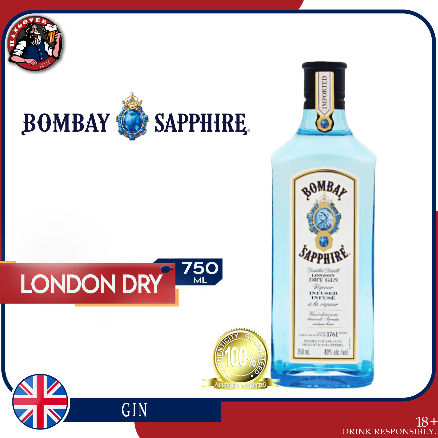 Bombay Sapphire 750ml | Lazada PH