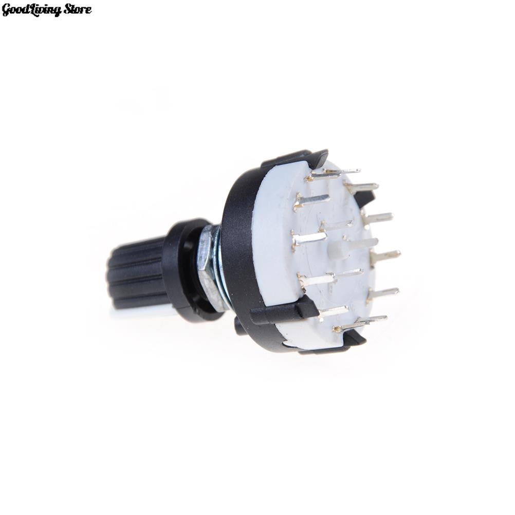 4P3T Single Deck Rotary Switch Band Selector 4 Pole 3 Position With ...