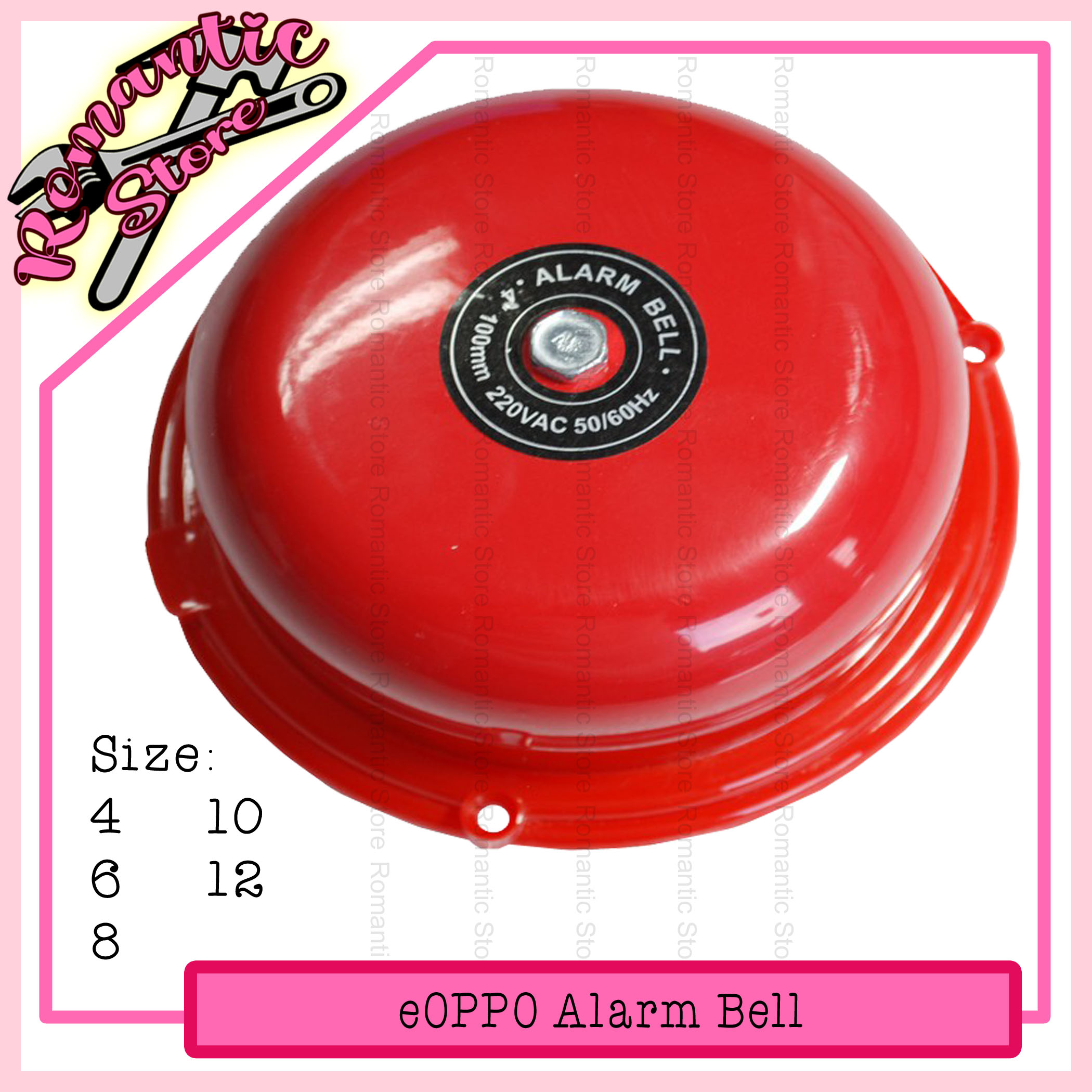 EOPPO FIRE ALARM BELL 4"/6"/8"/10"/12" ( 220V-240V) | Lazada PH