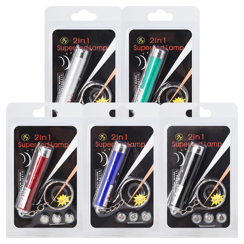 Laser funny cat stick 2 In1 Red Laser Pointer Pen With White LED Light ...