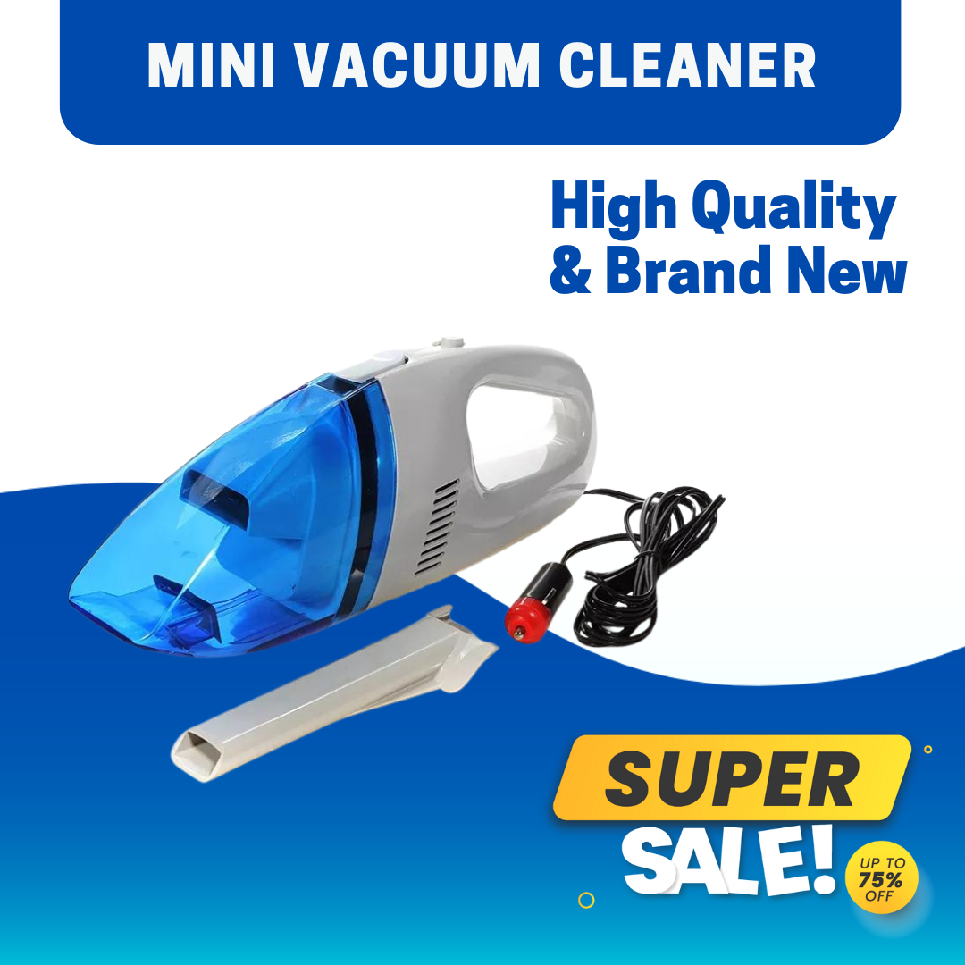 Metro Promo Mnl Original COD Portable Blue Mini Car Vacuum Cleaner High ...